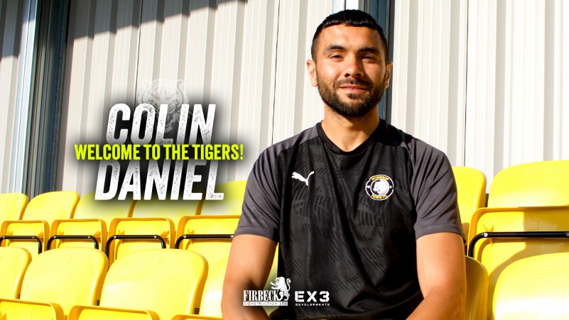 Worksop Town FC, Tigers sign Colin Daniel